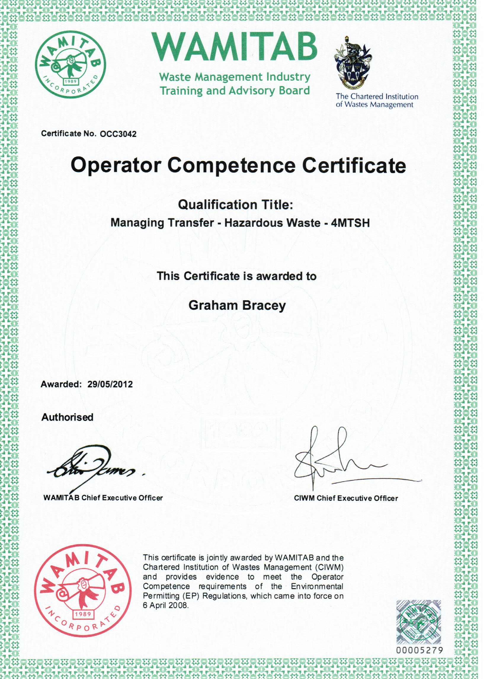 Quality Assurance | Central Waste Oils