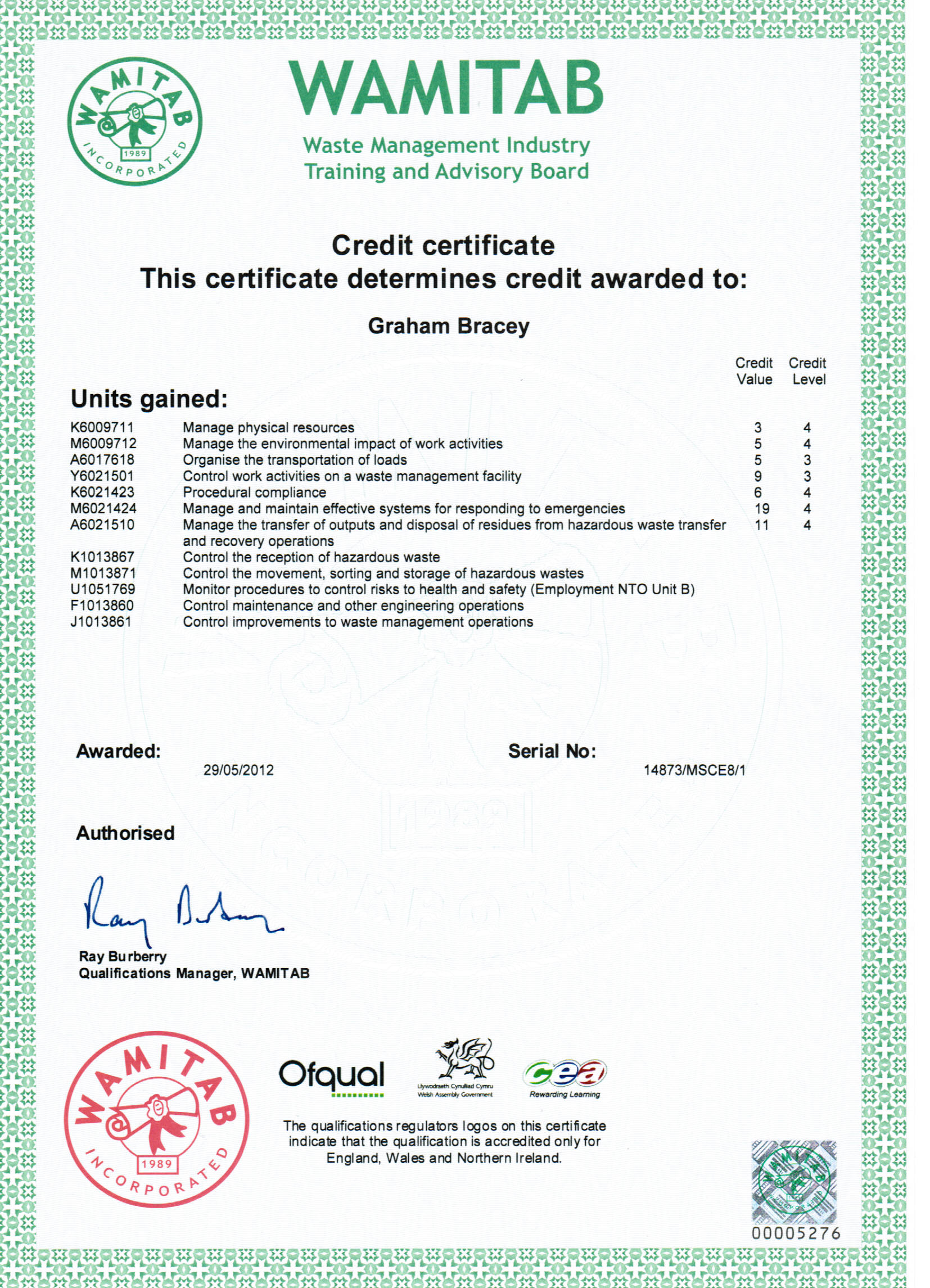 Quality Assurance | Central Waste Oils